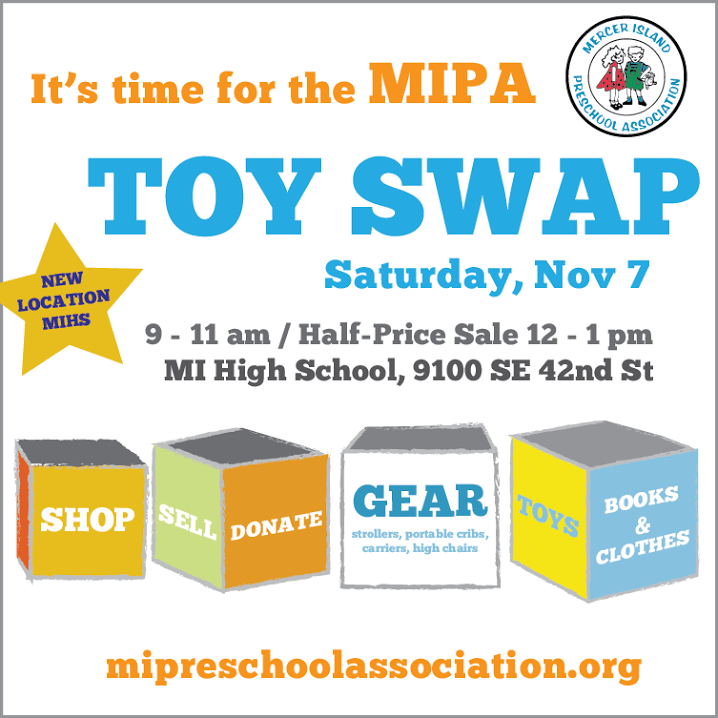 MIPA's Toy Swap is Saturday, November 5th - My Mercer Island My Mercer ...